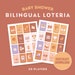 Baby Shower Bilingual Loteria *instant Download* Multicolor Pastels ...