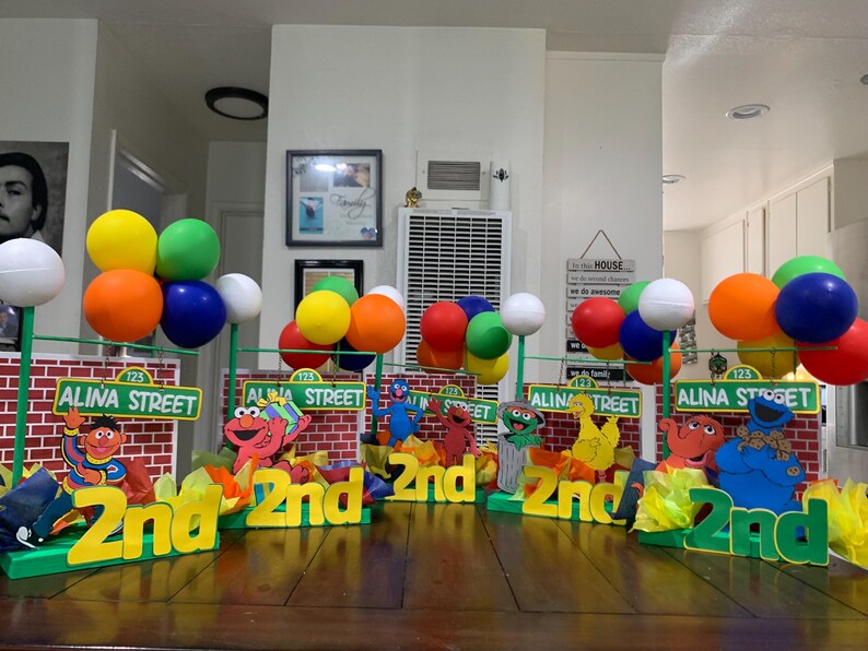 Elmo Birthday Centerpieces - Etsy