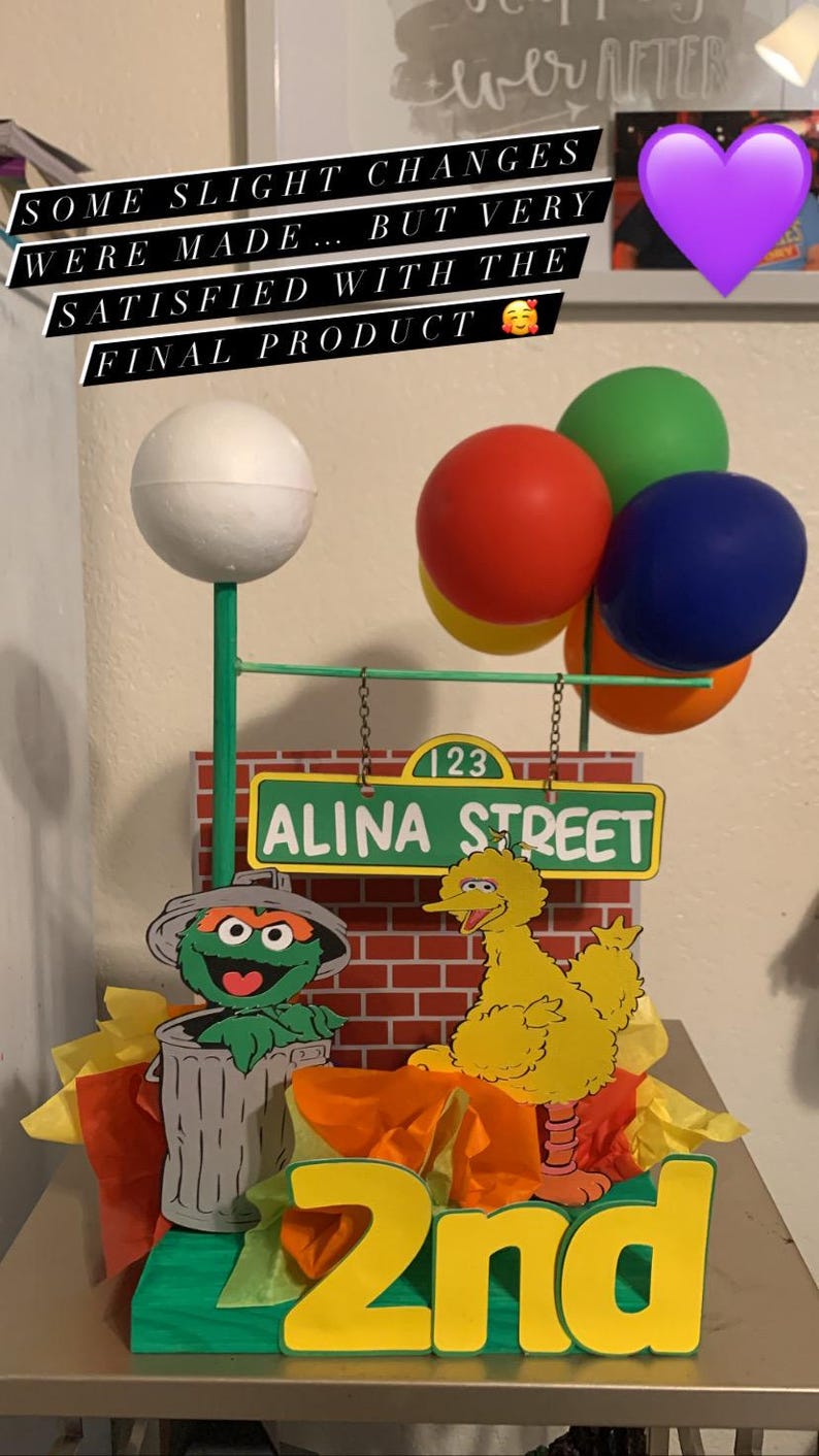 Elmo Birthday Centerpieces - Etsy