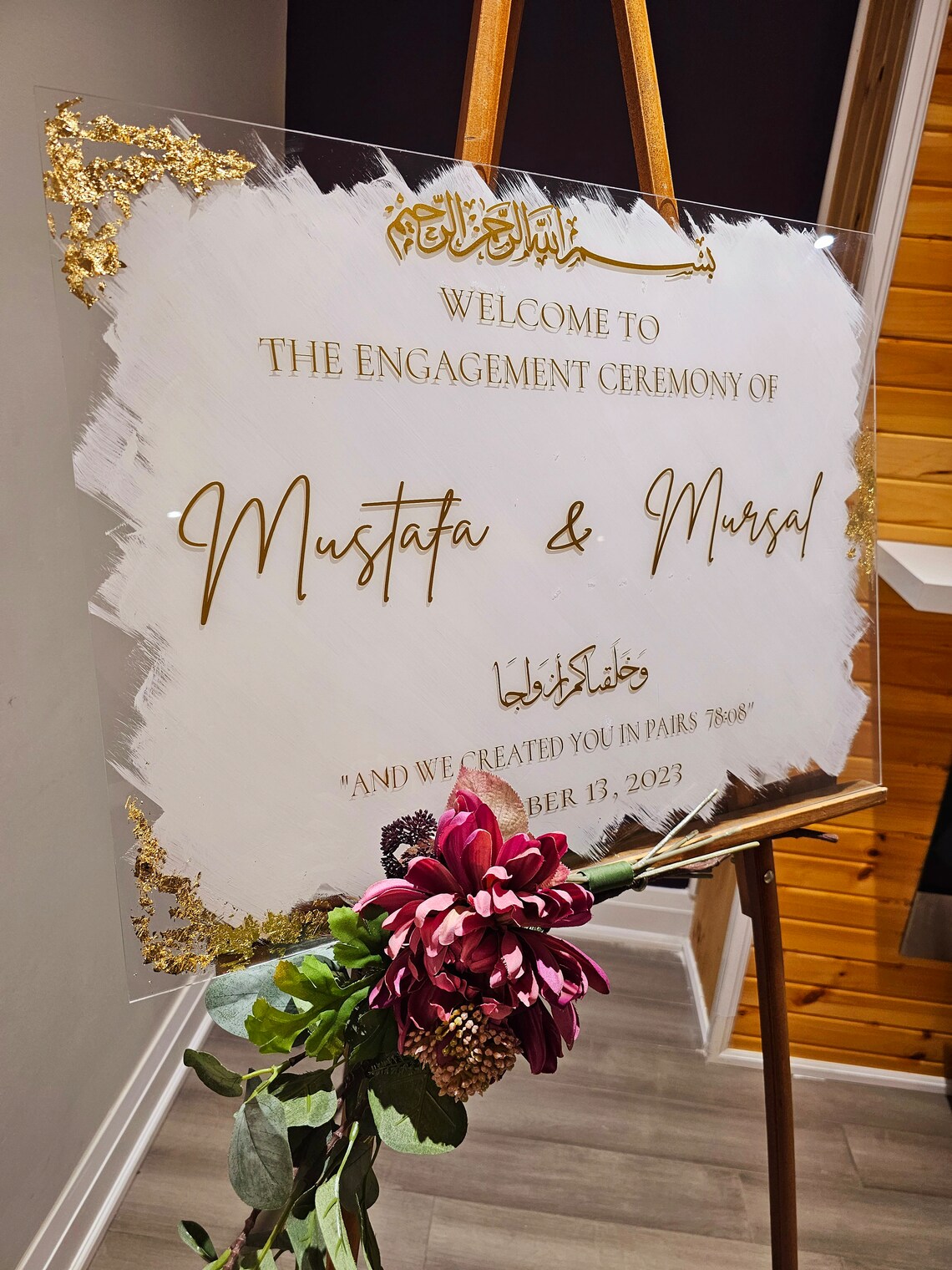 Custom Welcome Signs on Acrylic Sheets for Weddings, Baby Showers ...