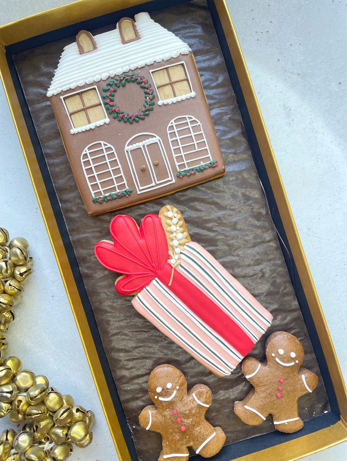 Christmas Gingerbread House, Gift Box, Personolised - Etsy UK