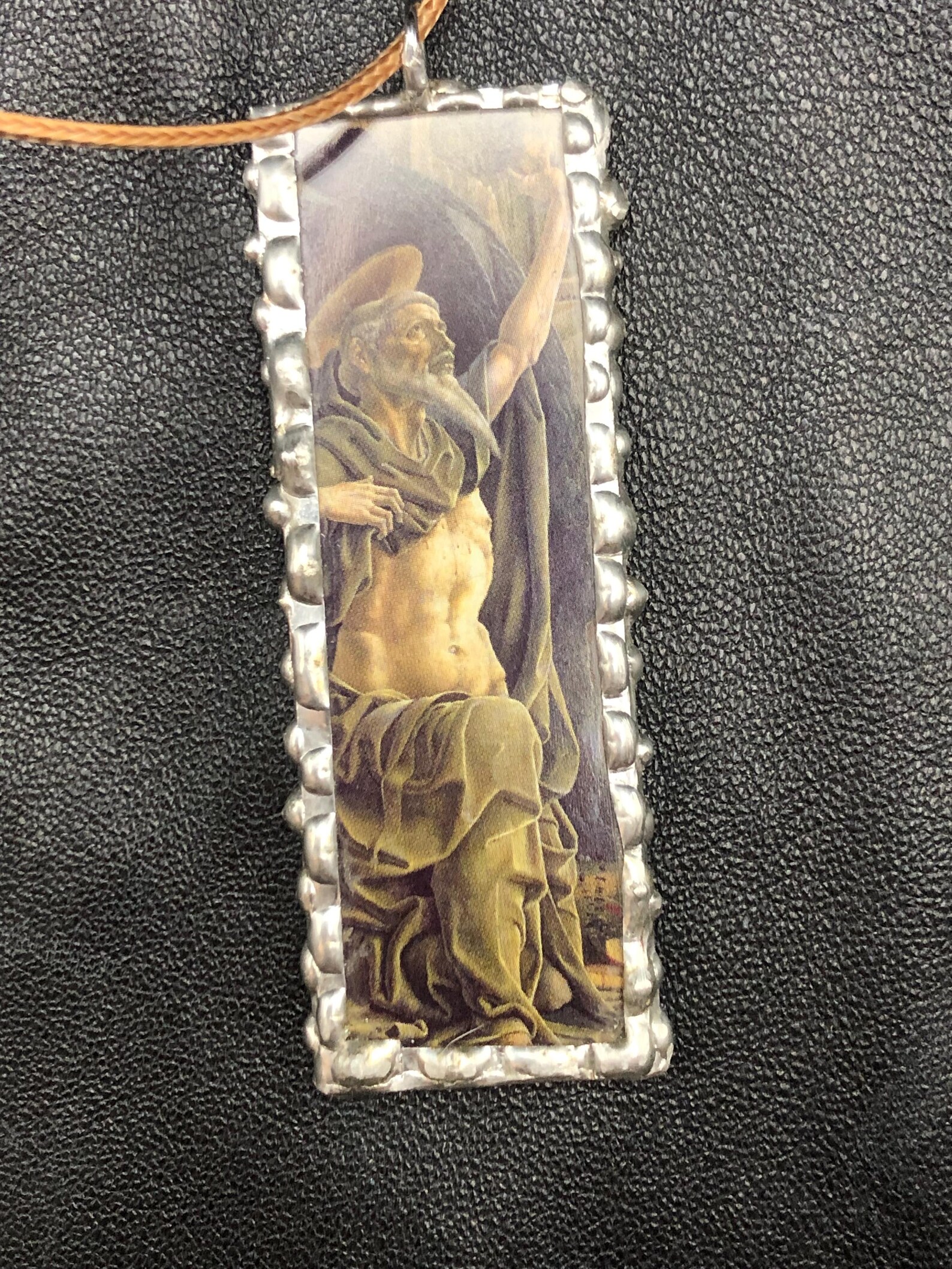 Religious Photo Pendant, Moses Necklace, Biblical Gift, Soft Solder ...