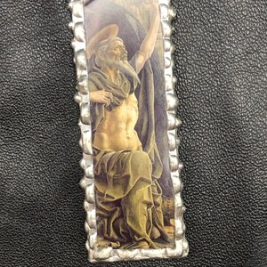 Religious Photo Pendant, Moses Necklace, Biblical Gift, Soft Solder ...