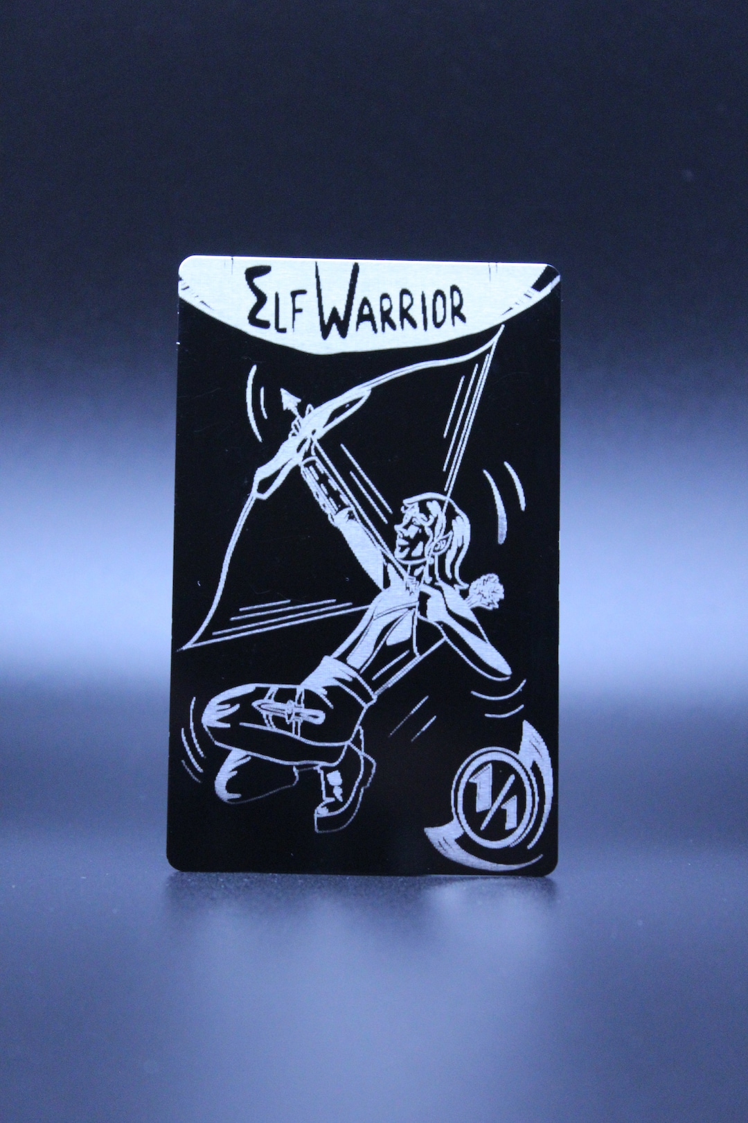 Reflective Metal Elf Warrior Token 1/1 - Etsy