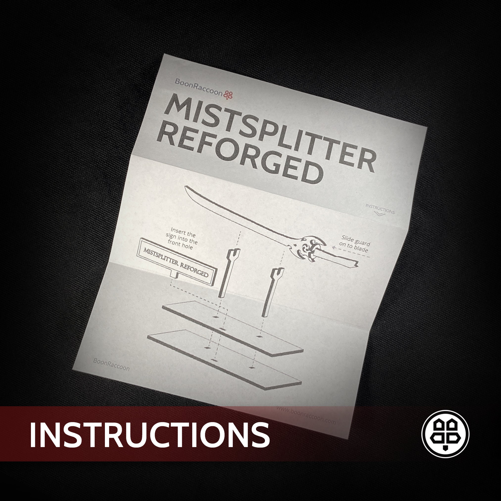 Mistsplitter Reforged - Carved Wooden Decorative Video Game Weapon ...
