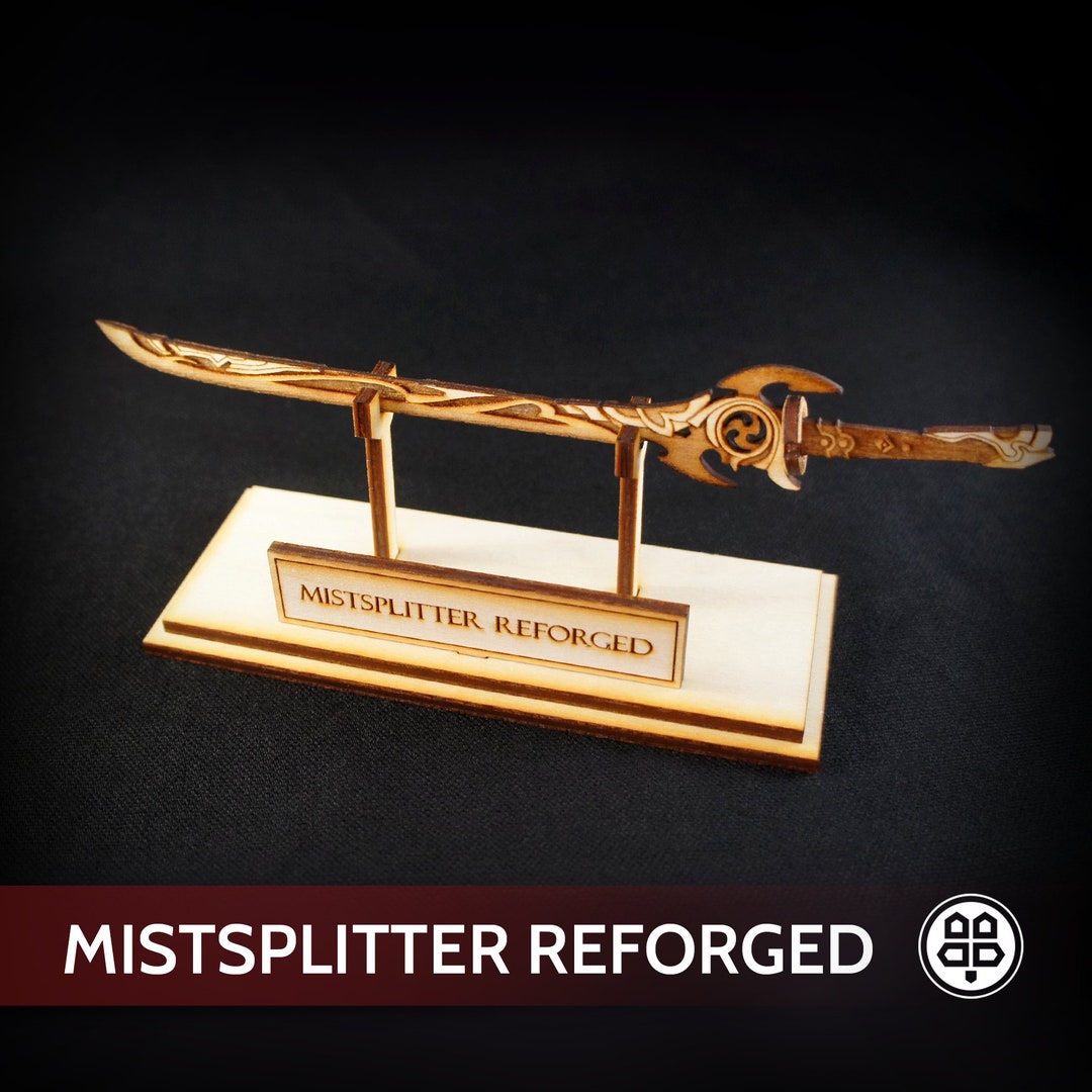 Mistsplitter Reforged Carved Wooden Decorative Video Game Weapon ...