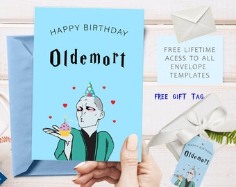 Voldemort Birthday Card - Etsy UK