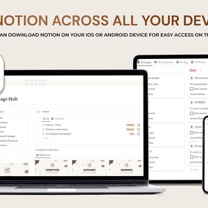Notion Language Learning Hub Template, Language Learning Planner Notion ...