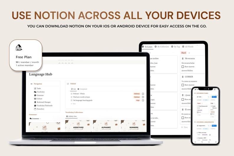 Notion Language Learning Hub Template Language Learning - Etsy