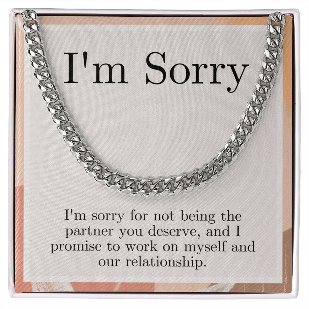 BONVEVI Heartfelt Apology Gift for Men Sincere Sorry Present, Custom ...