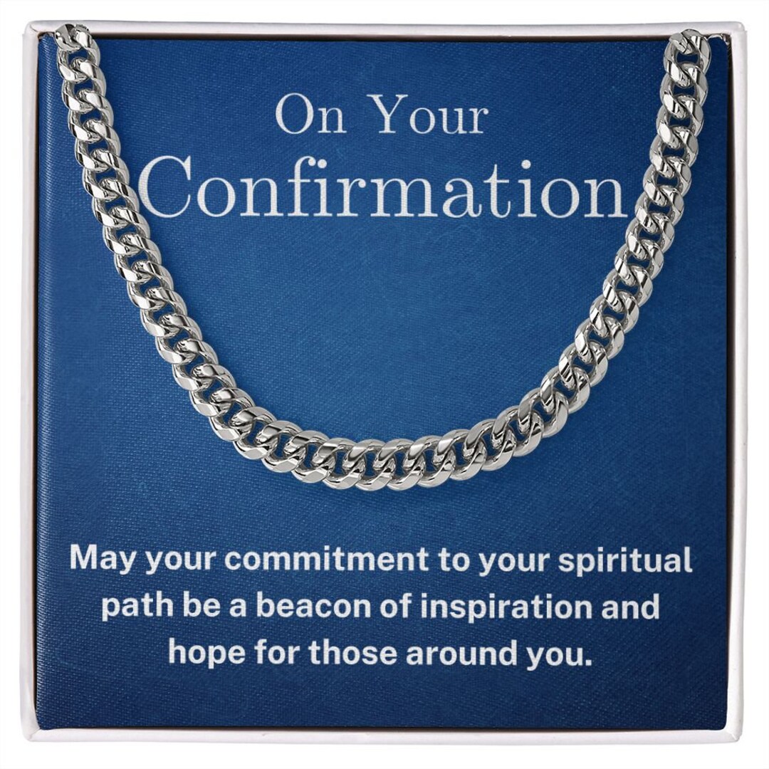 Confirmation Gift: Sacred Cuban Chain Necklace Sacrament of ...