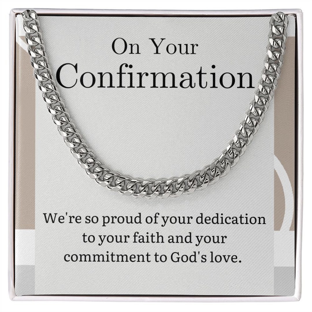 Confirmation Gift: Sacred Cuban Chain Necklace Sacrament of ...