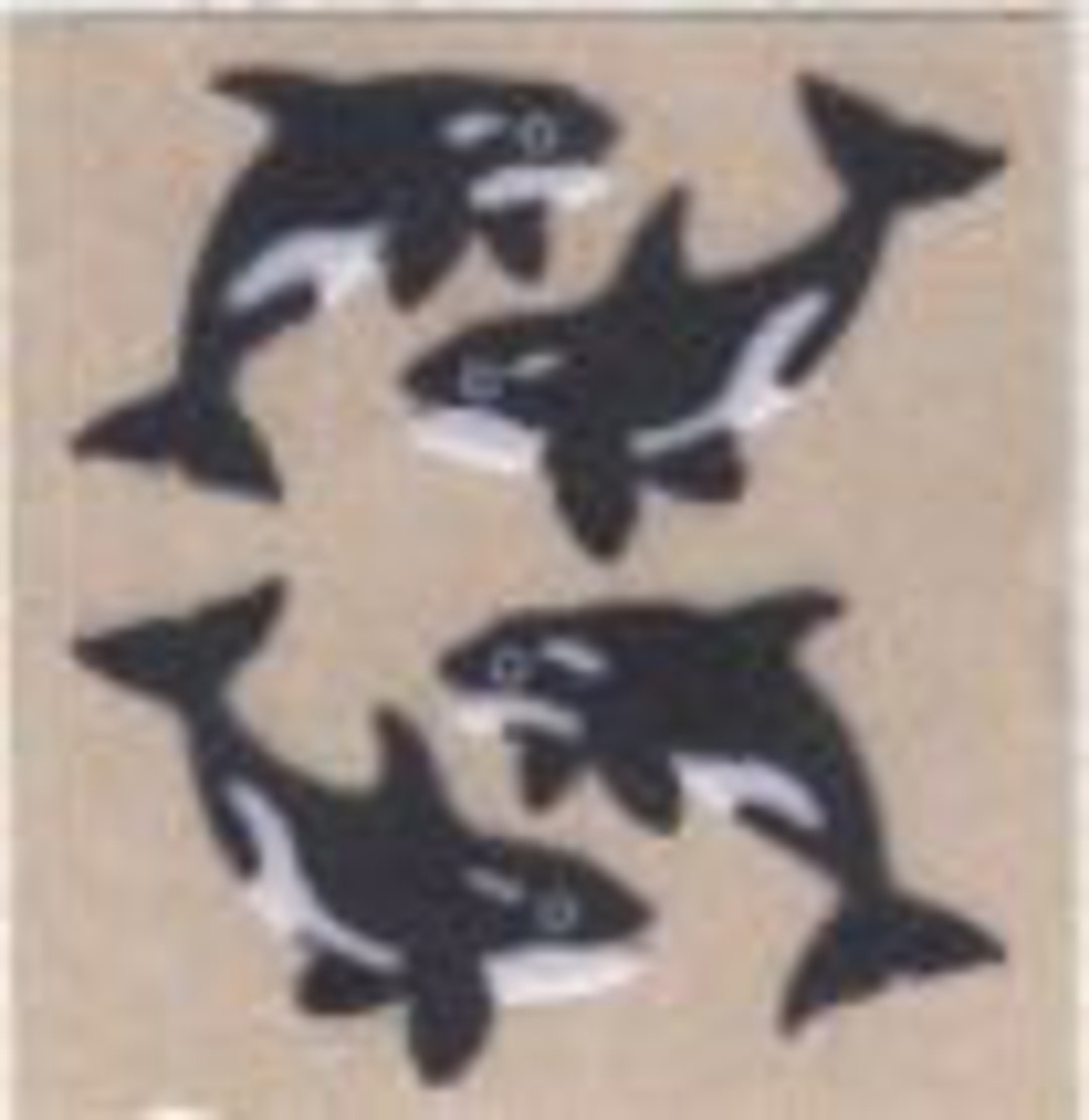 Sandylion Whale / Whale / Orca Fuzzy Square - Etsy