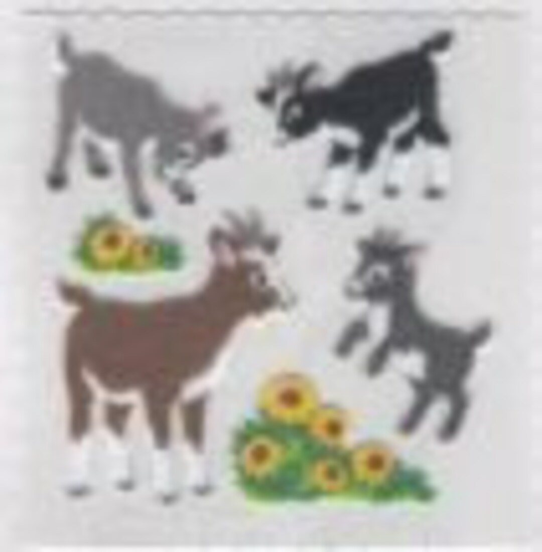 Sandylion Goats / Goat Fuzzy Square - Etsy