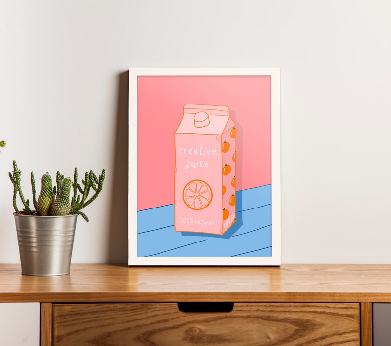 Creative Juice Wall Print - Etsy