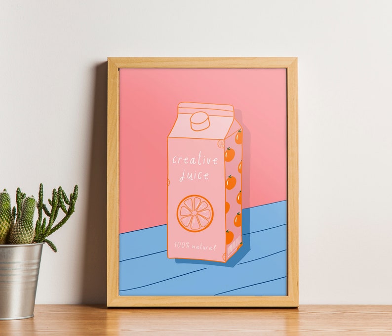 Creative Juice Wall Print - Etsy
