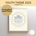 Personalized Gold 2024 Youth Theme Poster, I Am a Disciple of Jesus ...