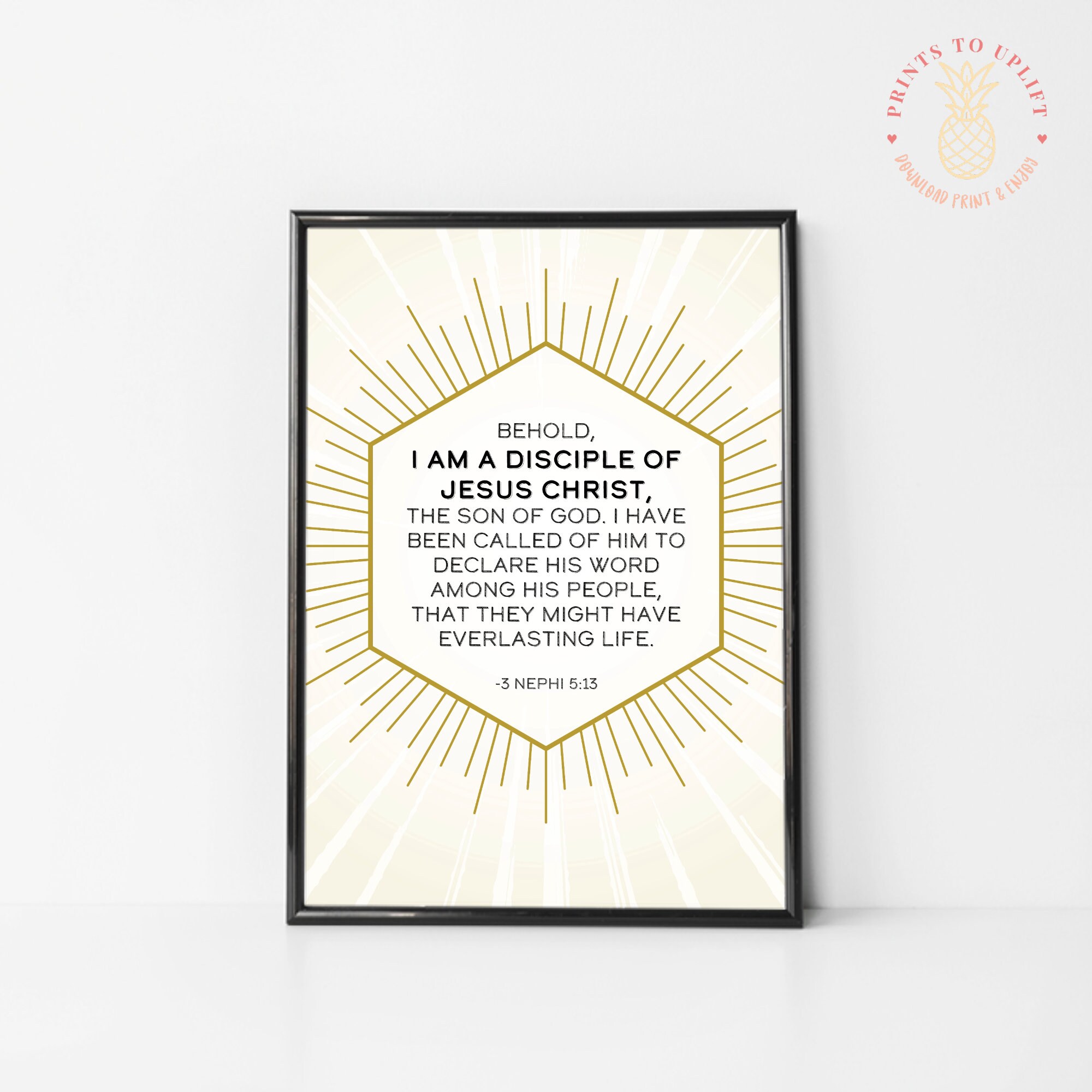 2024 Youth Theme Poster, Instant Download, LDS, Wall Art, I Am a ...