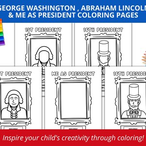 Presidents' Day Activities for Kids | Printable Coloring Pages and ...