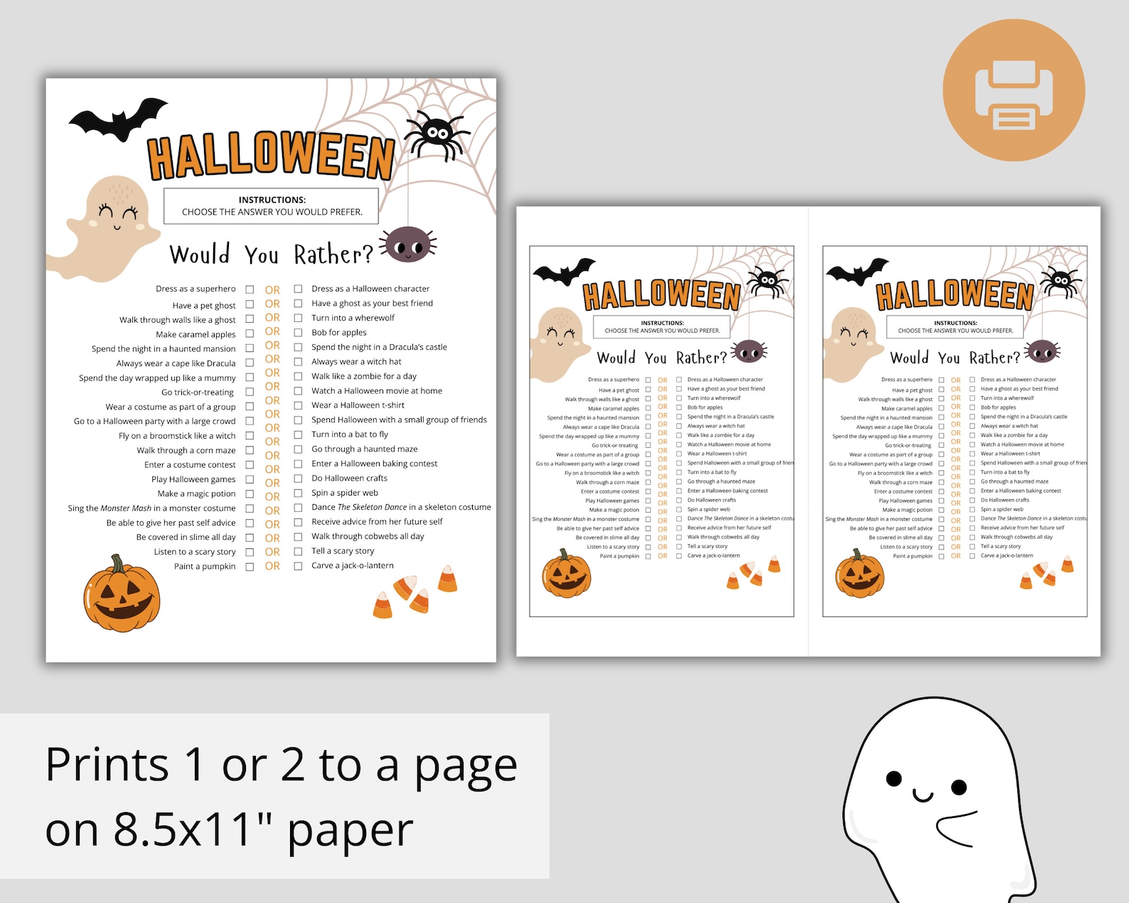 Halloween Would You Rather Game | Fun and Easy Halloween Game for ...