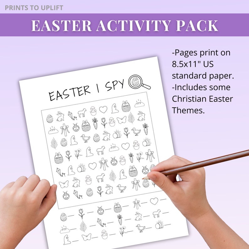 Easter Coloring Activity Pack, Fun for Kids, Printable, 8.5x11 ...