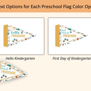 Preschool School Flags and Signs | 2024 School Year | First Day of ...