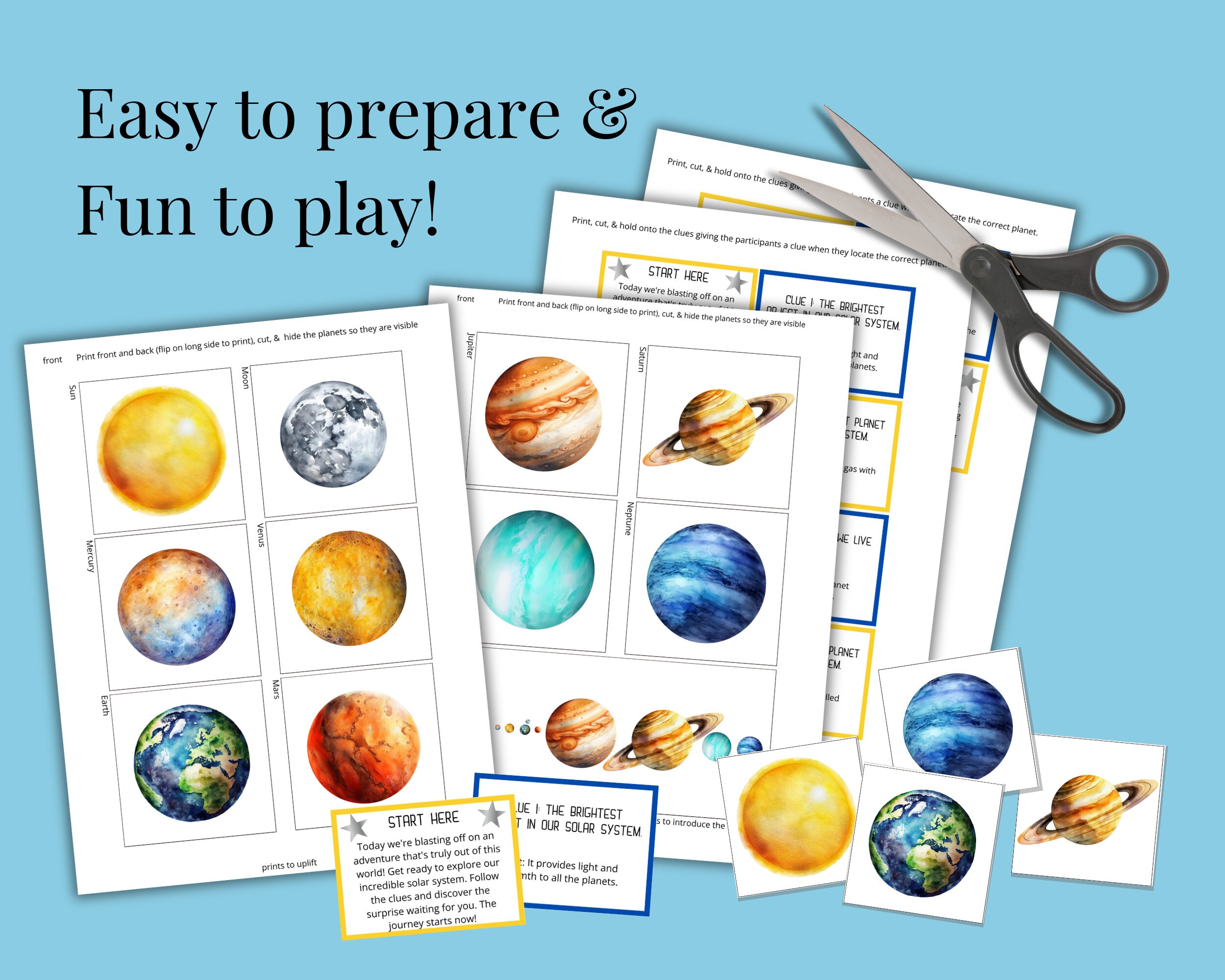 Space Scavenger Hunt | Printable | Solar System Game for Kids | Great ...