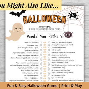 Halloween Candy Game Printable Candy Dice Game Halloween Party, Class ...