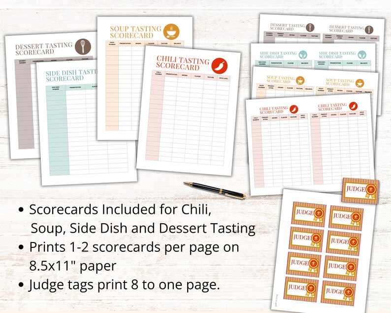 Chili Cook-off Bundle | Chili, Soup, Sides, & Dessert Competition ...