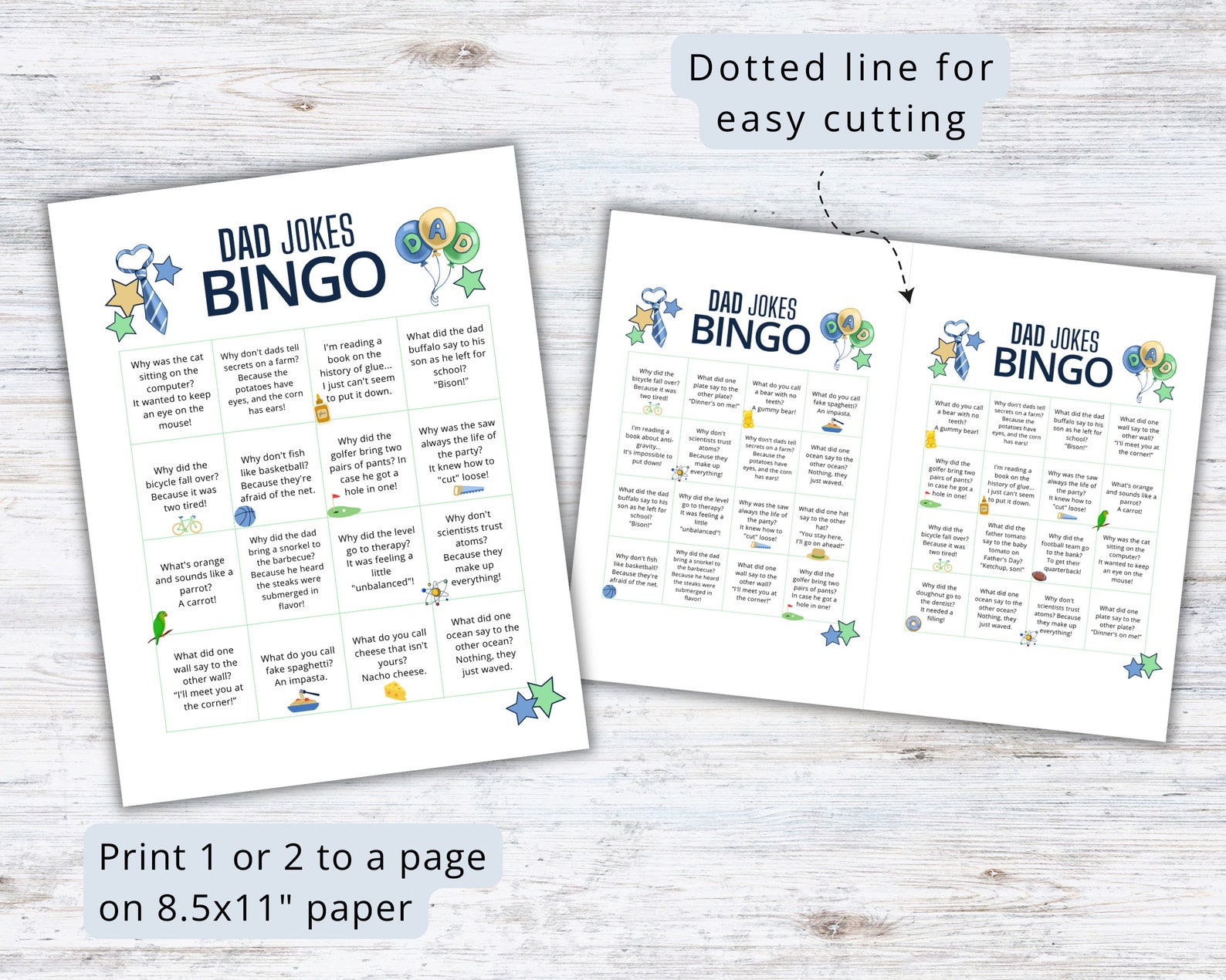 Dad BINGO | Father's Day, Family Reunion, Family Game Night | Dad Jokes ...