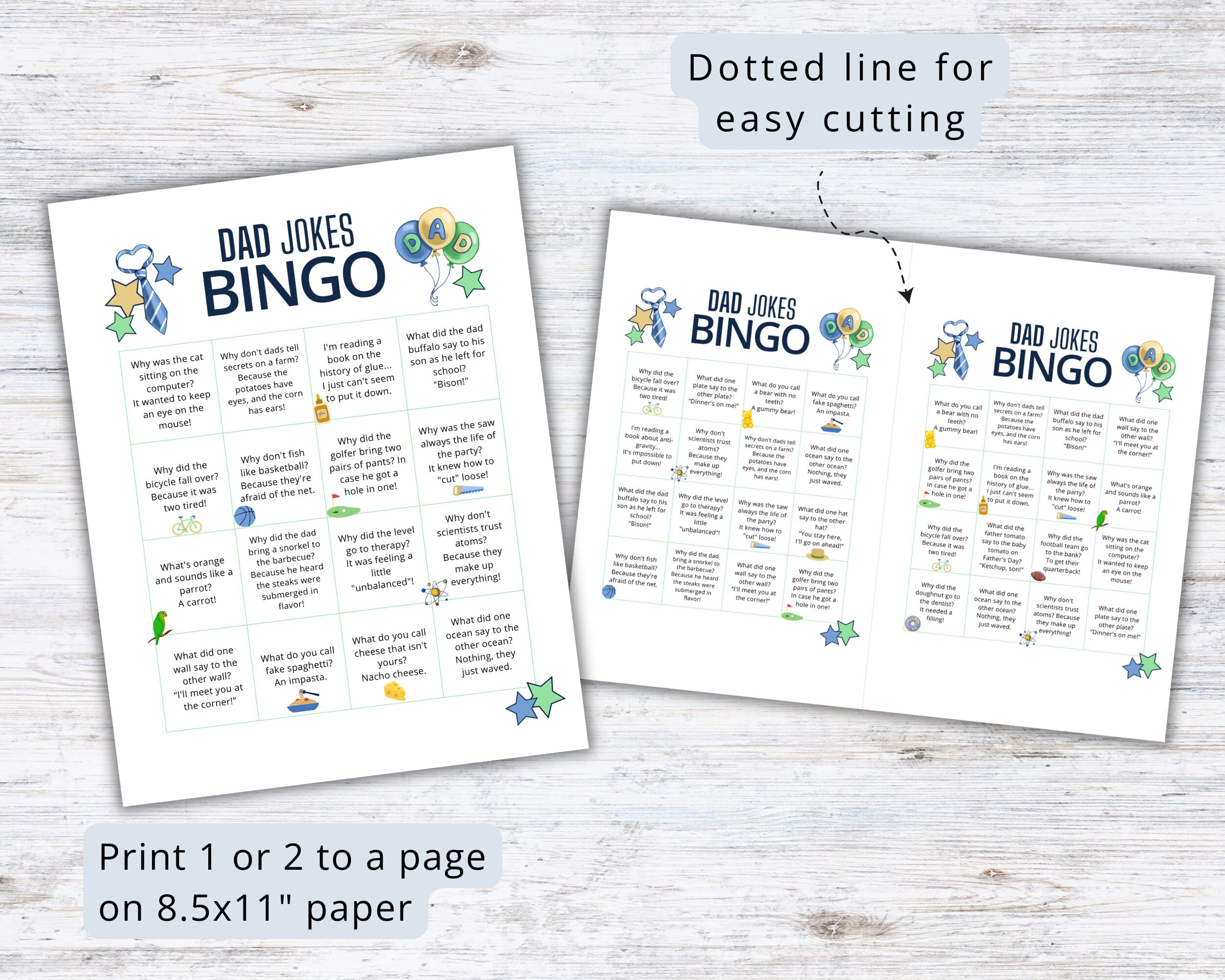 Dad BINGO | Father's Day, Family Reunion, Family Game Night | Dad Jokes ...