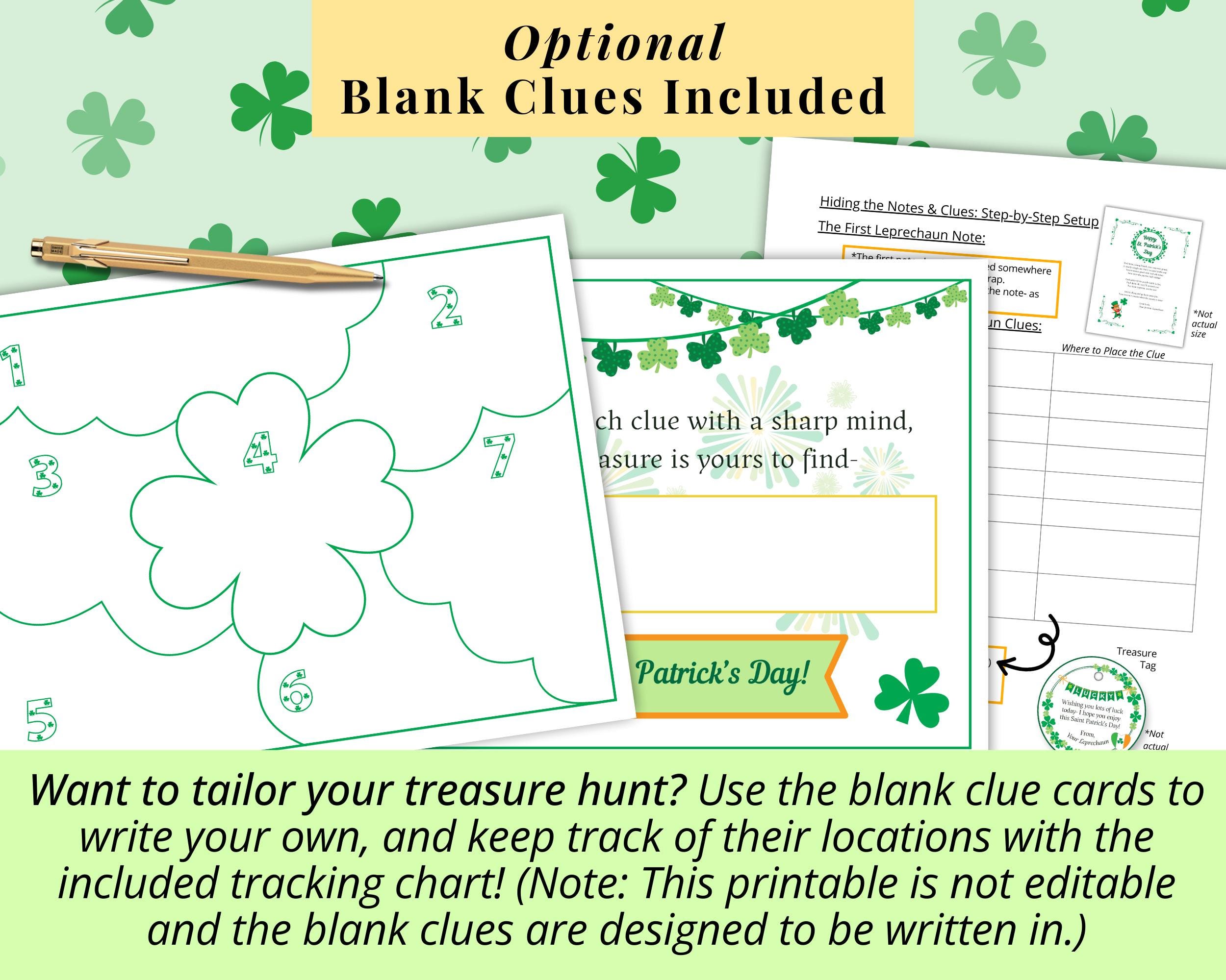 Leprechaun Letter | Treasure Hunt Clues From a Leprechaun | Printable ...