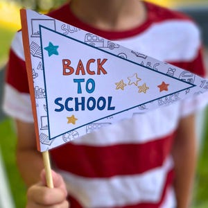 Back to School Flags and Sign Bundle | Preschool Through 6th Grade ...