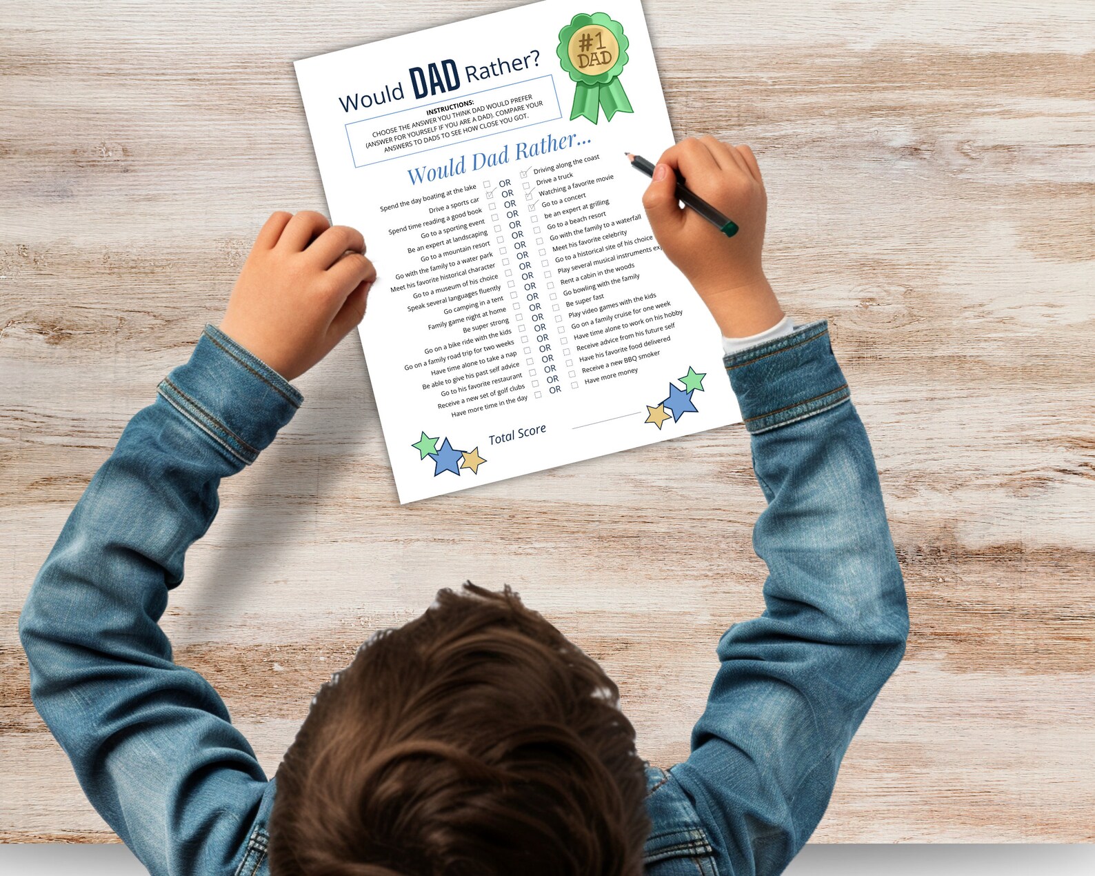 Father's Day Would Dad Rather Game | Printable PDF | This or That Game ...