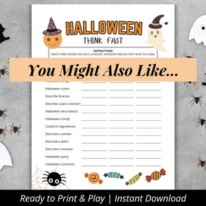 Halloween Word Scramble | Answer Key Included | Printable Halloween ...