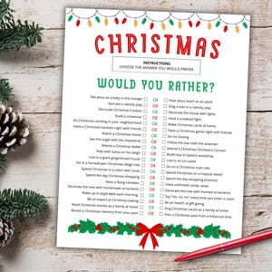 Christmas Would You Rather Game | Christmas Trivia | Christmas ...