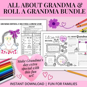 All About My Grandma & Roll a Grandma, A Silly Roll and Draw Game ...
