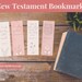 New Testament Bookmarks Instant Download Set of Twelve Front and Back ...