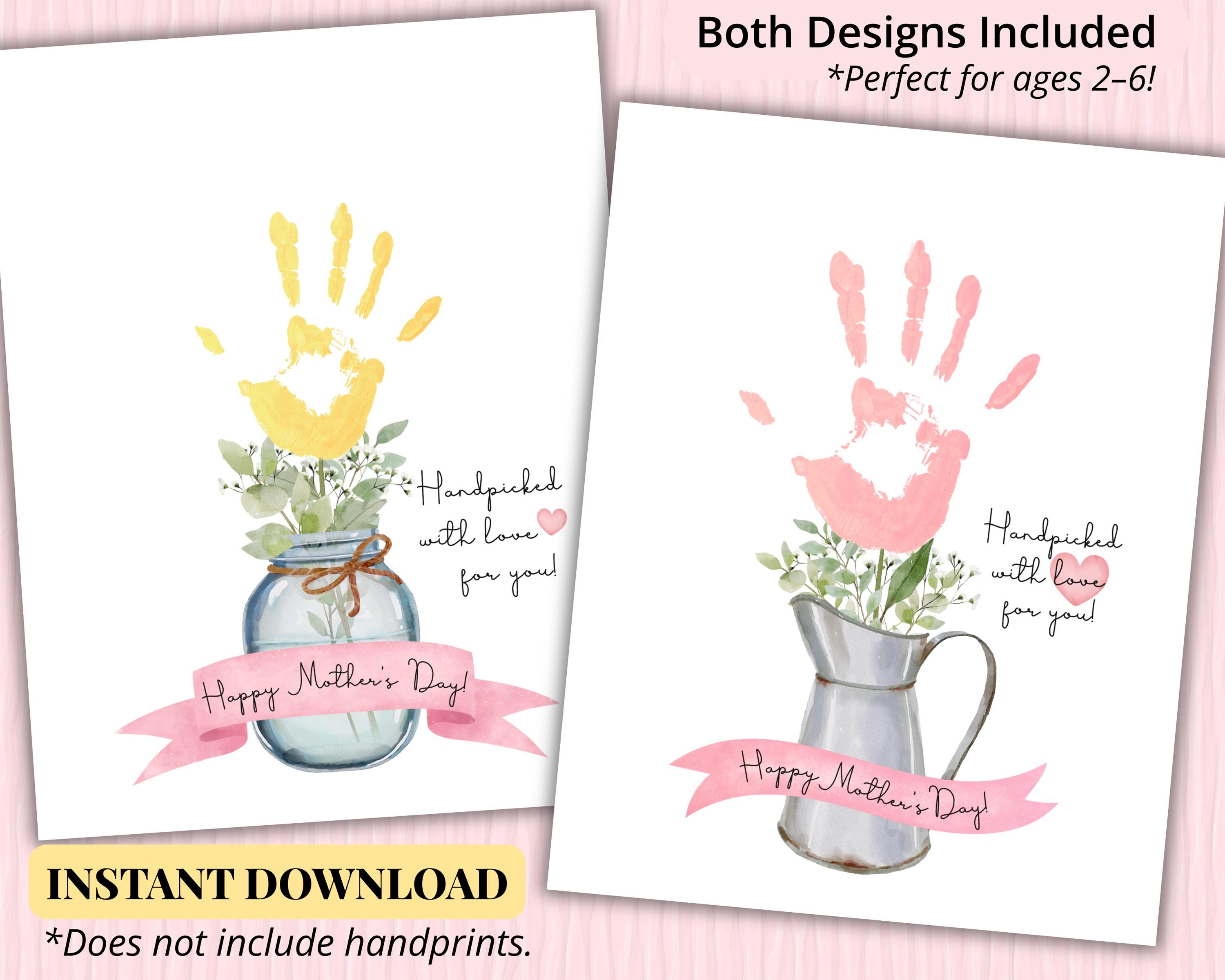 Mother's Day Handprint Art Printable | Instant Download | Gift for Mom ...