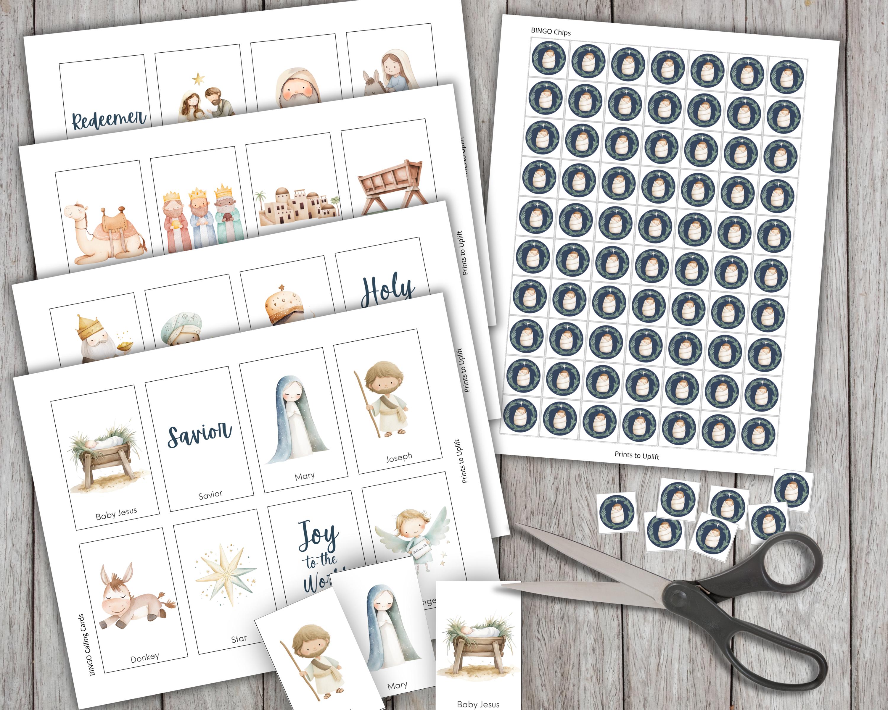 Christmas Nativity Bingo | Printable Nativity Bingo Game | 50 Bingo ...