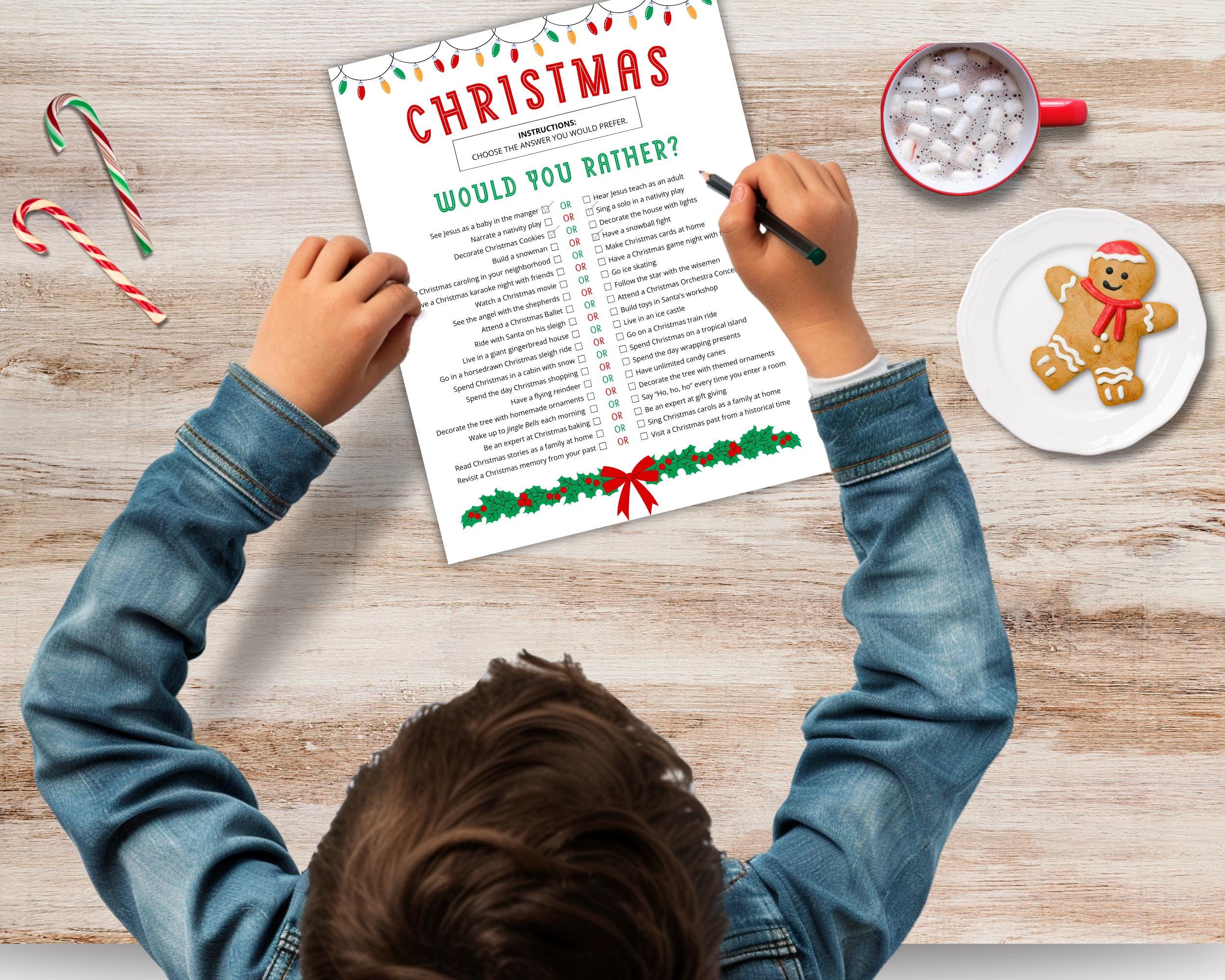 Christmas Would You Rather Game | Christmas Trivia | Christmas ...