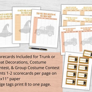 Trunk or Treat Award Certificate Bundle | Trunk Awards & Costume Awards ...