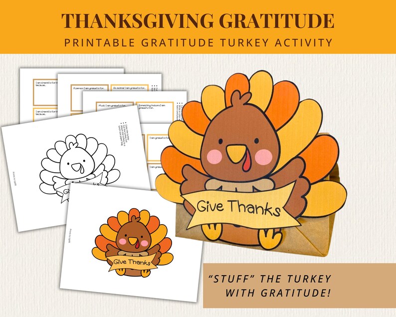 Thanksgiving Gratitude | Printable Thanksgiving Activity | Stuff the ...
