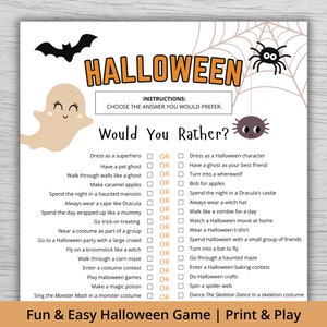 Halloween Would You Rather Game | Fun and Easy Halloween Game for ...