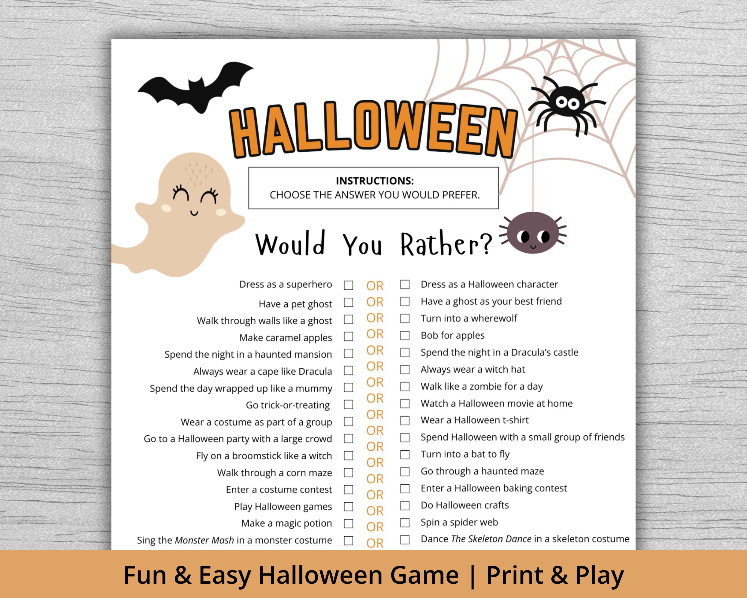 Halloween Would You Rather Game | Fun and Easy Halloween Game for ...