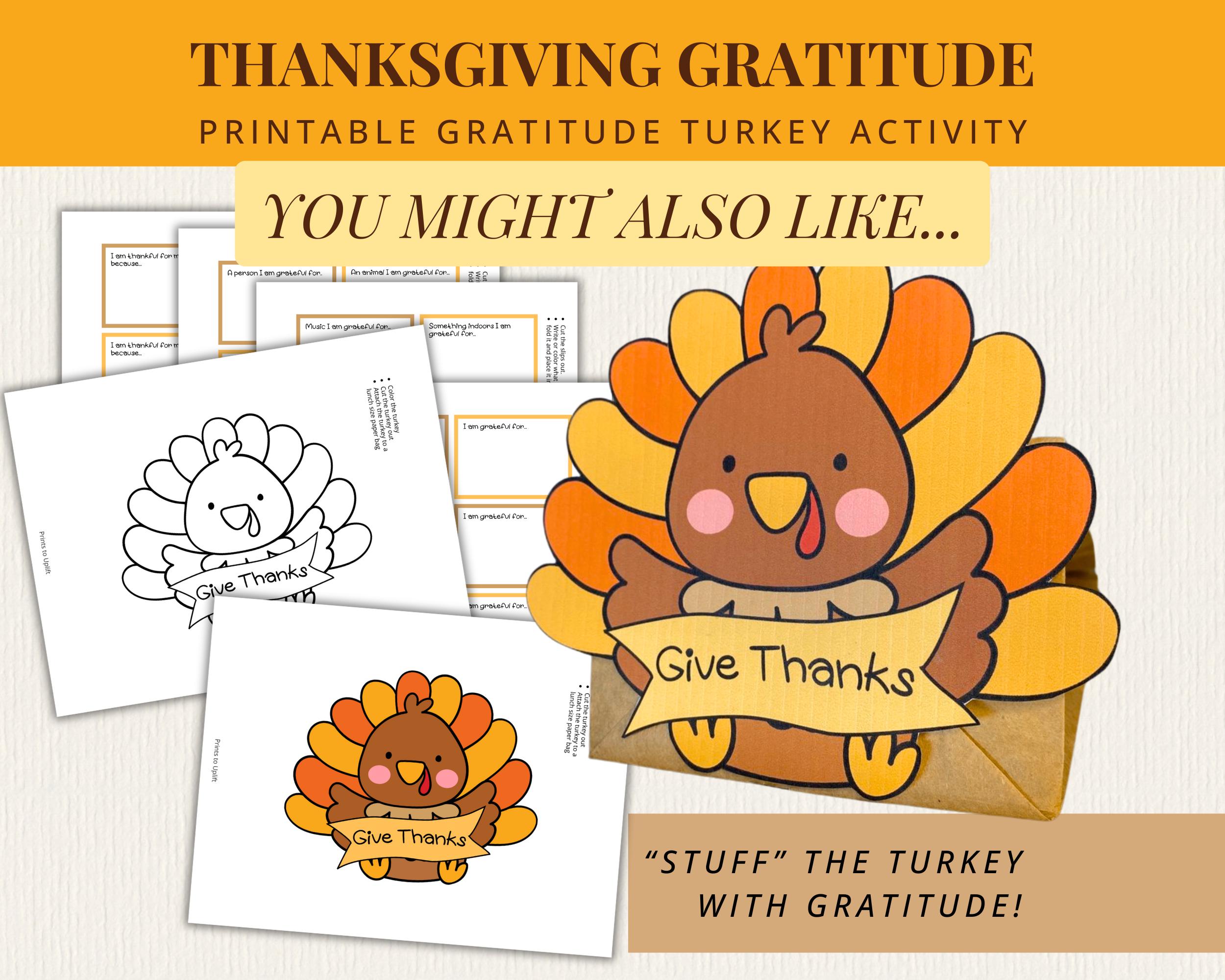 Thanksgiving Gratitude Dice Game | Printable Thanksgiving Game | Easy ...