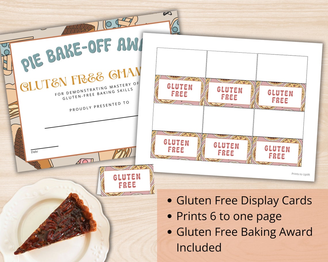 Pie Contest Bundle | Pie Baking Award Certificates | Pie Bake-off | Pie ...