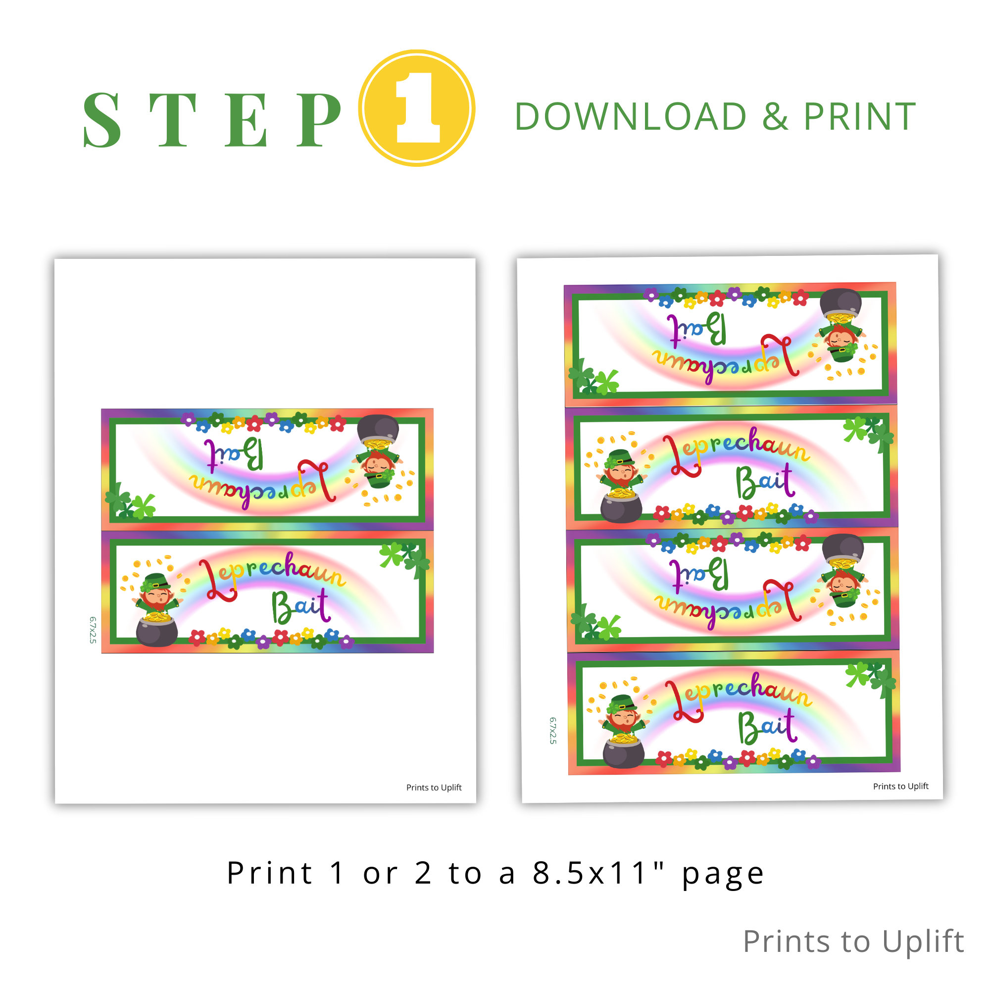 Leprechaun Bait Treat Bag Topper, Fun for Saint Patrick's Day ...