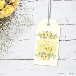 Christ Centered Easter Tags, Printable Tag, He Has Risen, Rejoice in ...