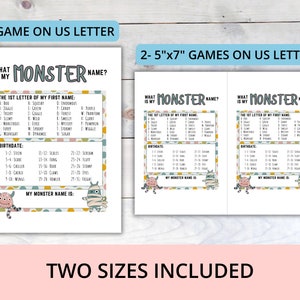 What's My Monster Name? Printable Halloween Activity That's Fun and ...